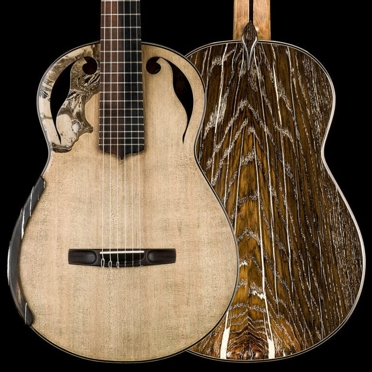 Robert Granda negra flamenco guitar - pau ferro