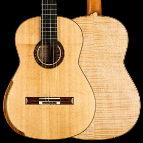 Robert Granda negra flamenco guitar - pau ferro